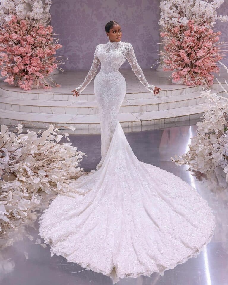 Netizens awed as Veekee James reveals cost of her wedding dress