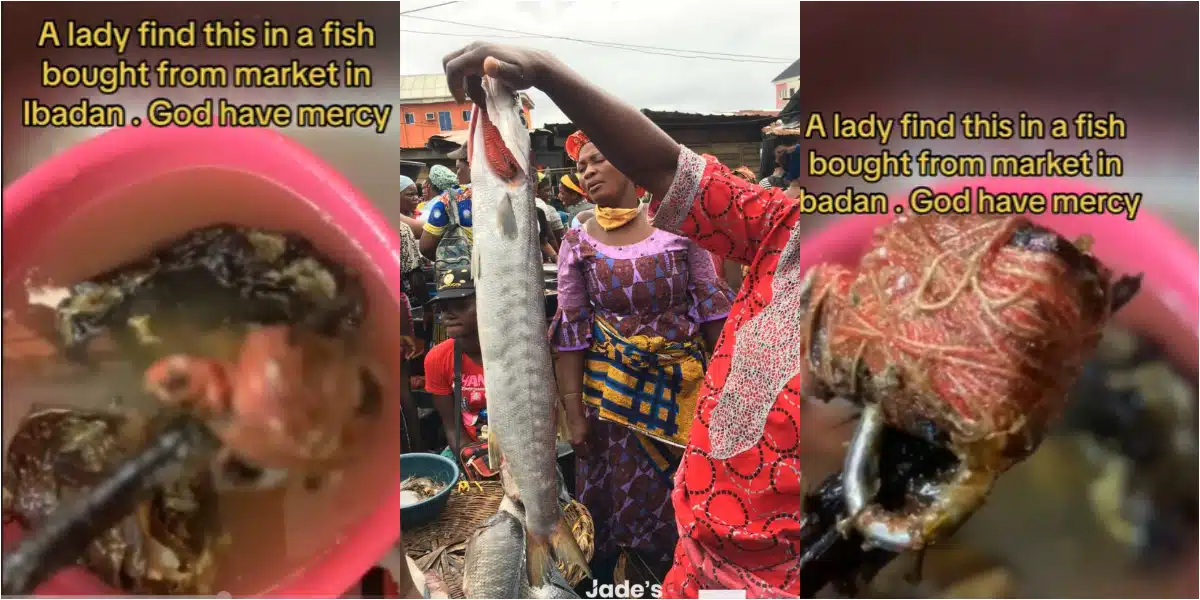 Nigerian woman shows mysterious stuff she found inside fish she ...