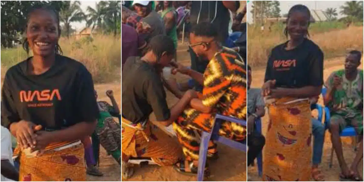 "The most humble traditional marriage" - Netizens wowed after video of ...