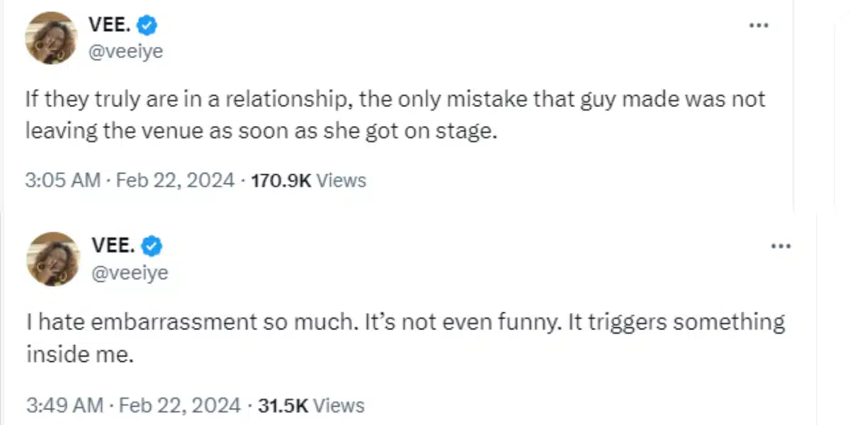 "It's not even funny" - Veeiye reacts to video of Omah Lay ‘borrowing ...