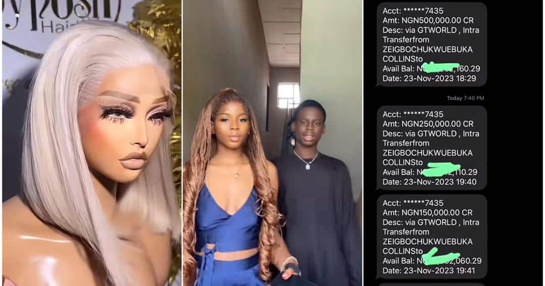 Igbo lady dating Hausa man flaunts huge credit alerts and gifts