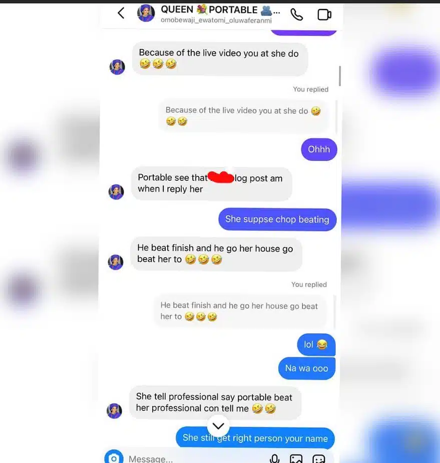 Portable's wife Bewaji reacts to domestic violence accusations after ...