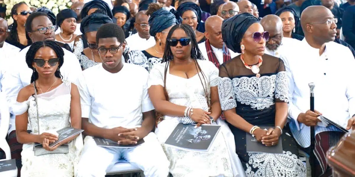 Picture of late Herbert Wigwe’s surviving children