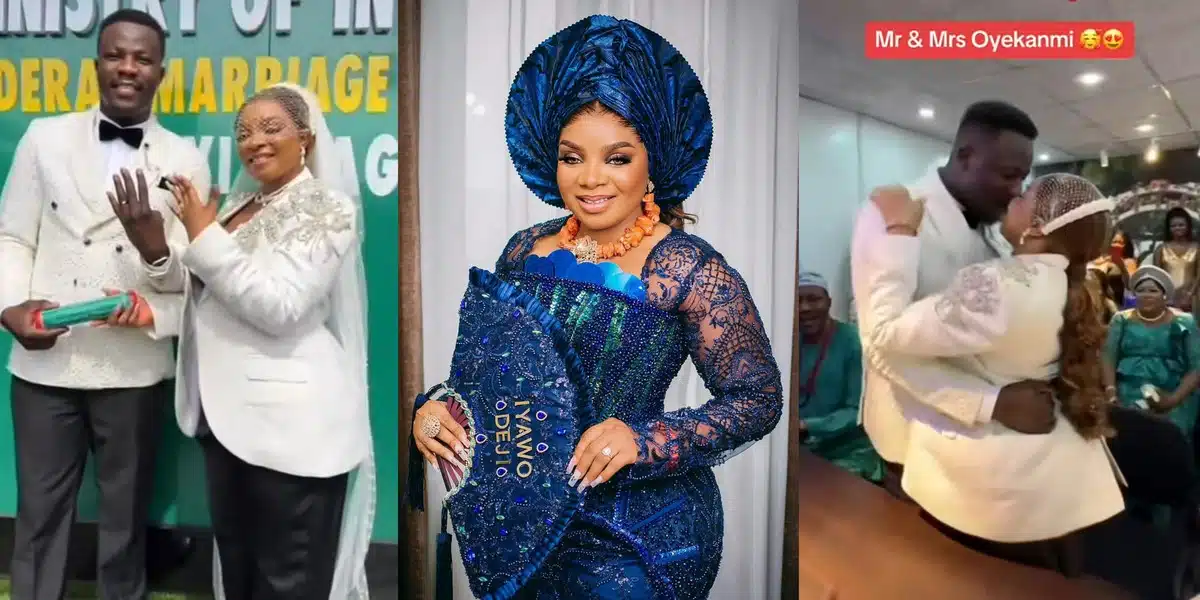 "Mr. and Mrs. Oyekanmi" - Queen, partner become husband, wife