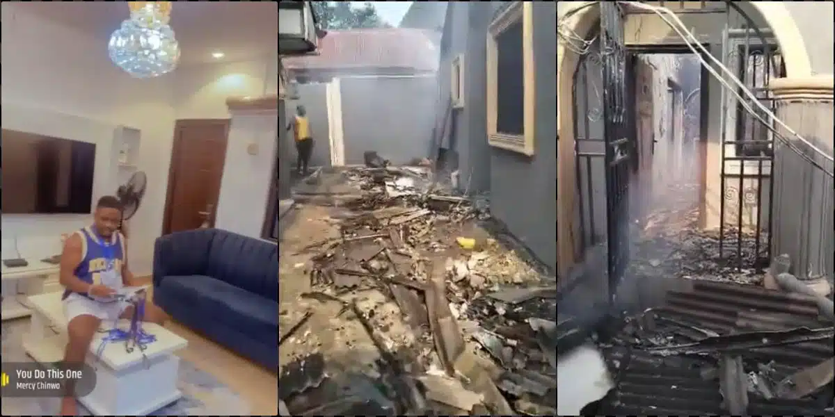 "Everything I laboured for went away in seconds" - Man loses house to fire