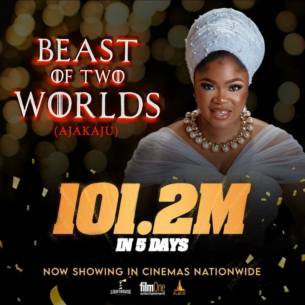 Eniola Ajao's 'Beast of Two Worlds' movie hits over N100M