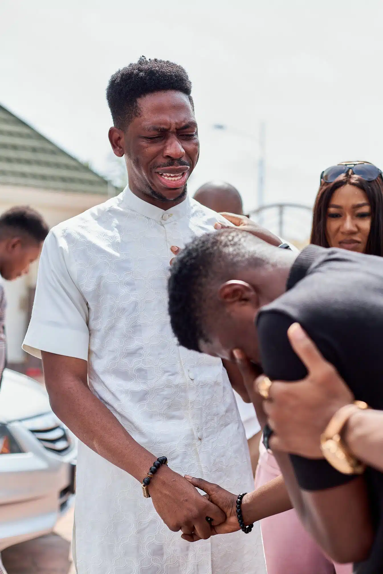 Music artist, Godfrey Gad overjoyed as Moses Bliss gifts him a car