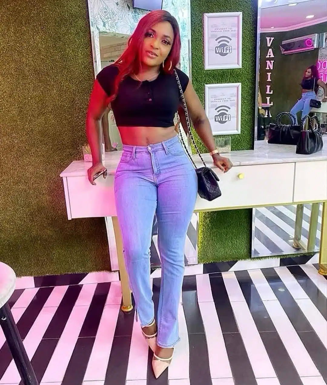 Blessing CEO hits studio to record diss track for Verydarkman