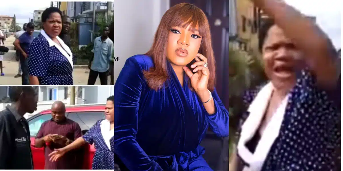 Drama as Toyin Abraham clashes with Area Boys on movie set