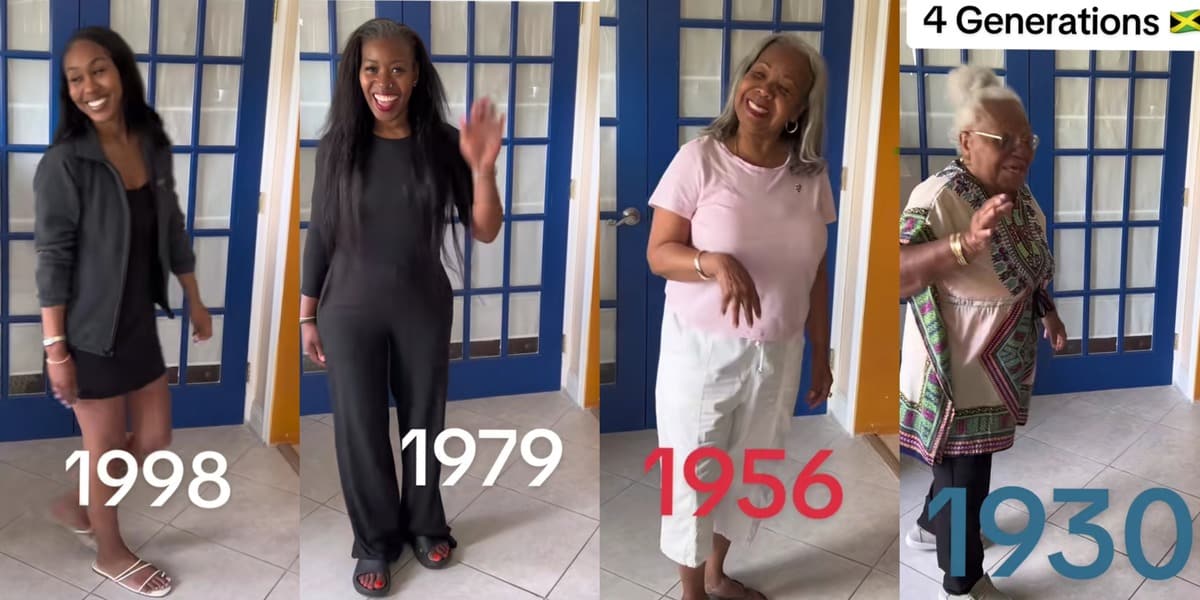 Jamaican family of four generations captivates online audiences