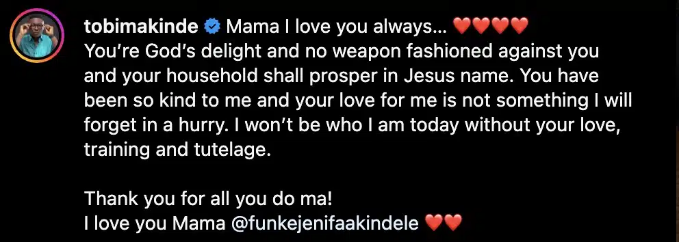 Tobi Makinde defends Funke Akindele, credits his career success to actress