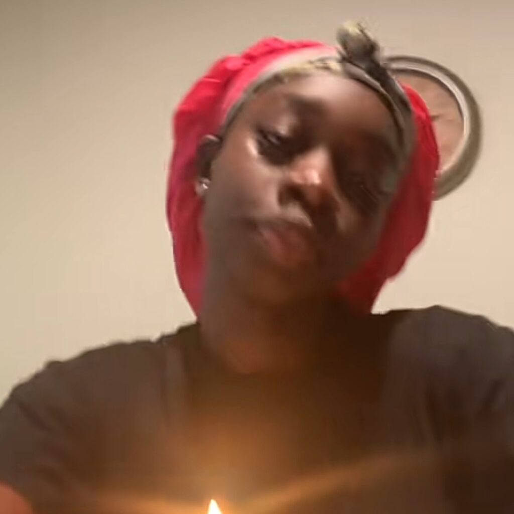 Lady celebrates birthday with plate of white amala, soup, ewedu