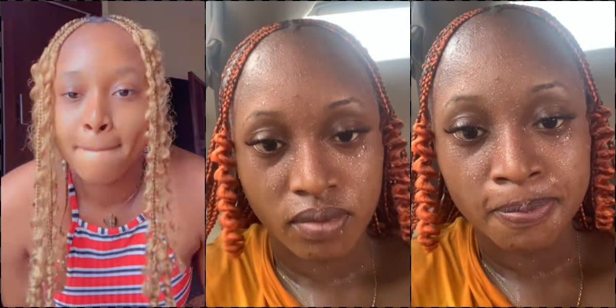 Lady shares before and after look of her journey in hot weather