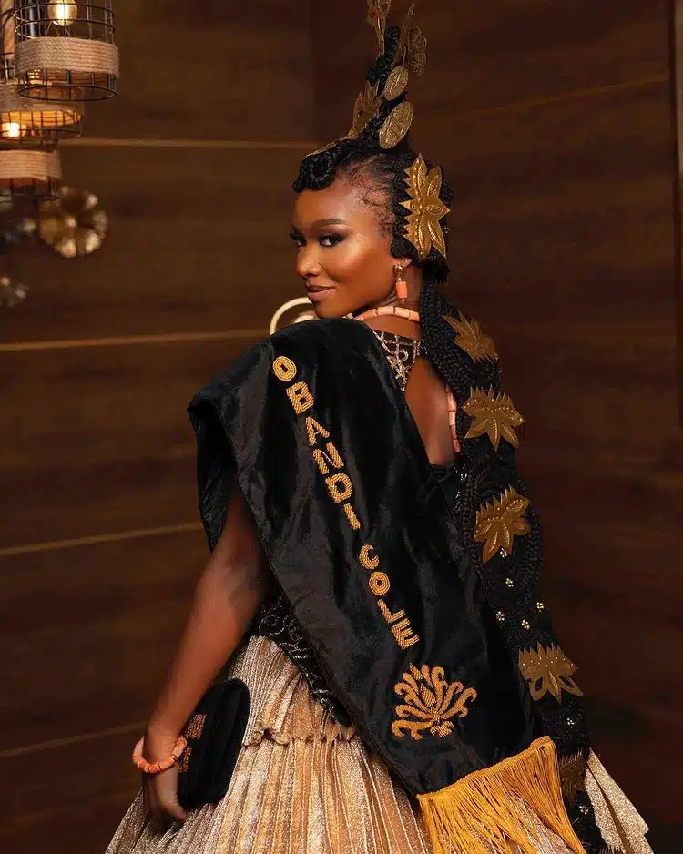 Unbothered Wofai Fada rolls out photos from traditional wedding
