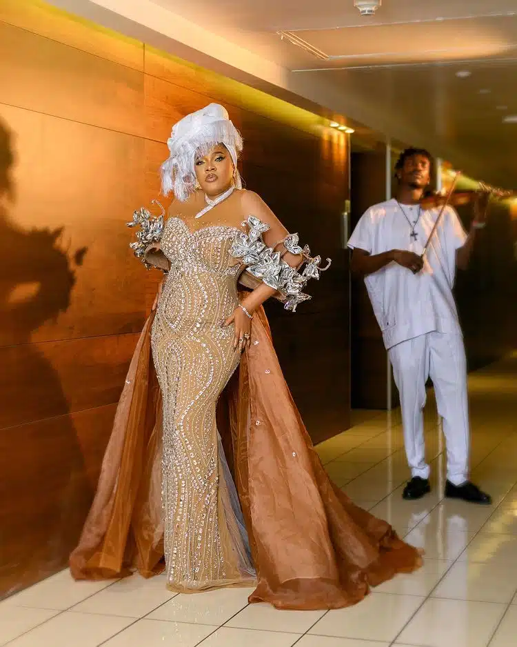 Ibrahim Chatta teases Toyin Abraham over her weight, she responds