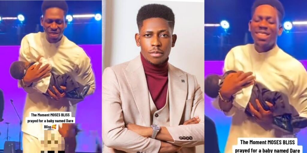 Moses Bliss dedicates newborn baby, Dare Bliss, to God