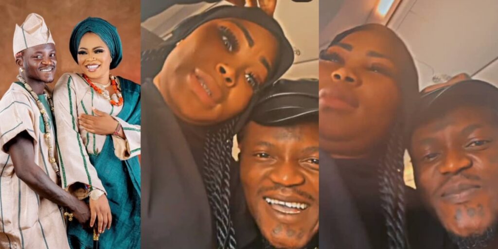 Portable flies wife, Bewaji to Kenya days after dragging her online