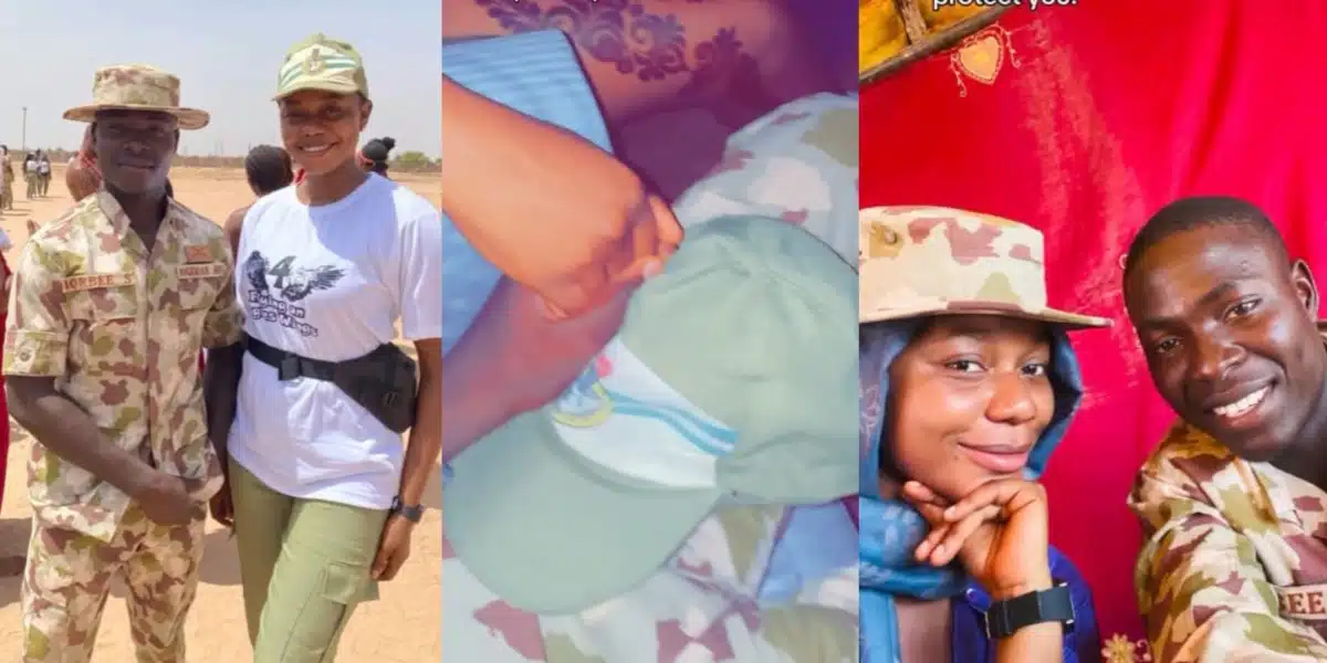 Female corper shares video of her special friendship with Platoon Commander