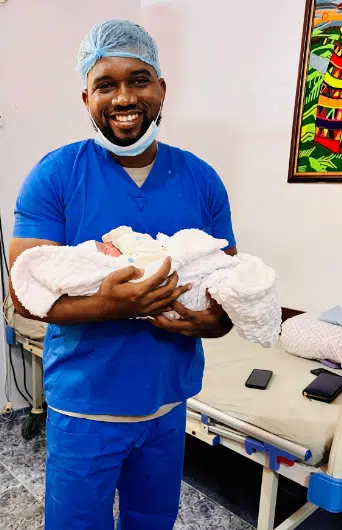 Jubilations as Mc Mbakara welcomes fourth child with wife