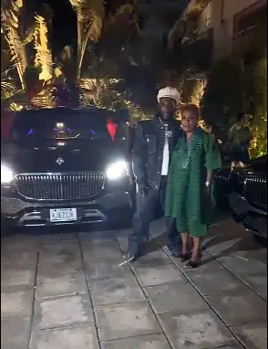 Burna Boy surprises mom with brand new Mercedes Benz Maybach for Mother ...