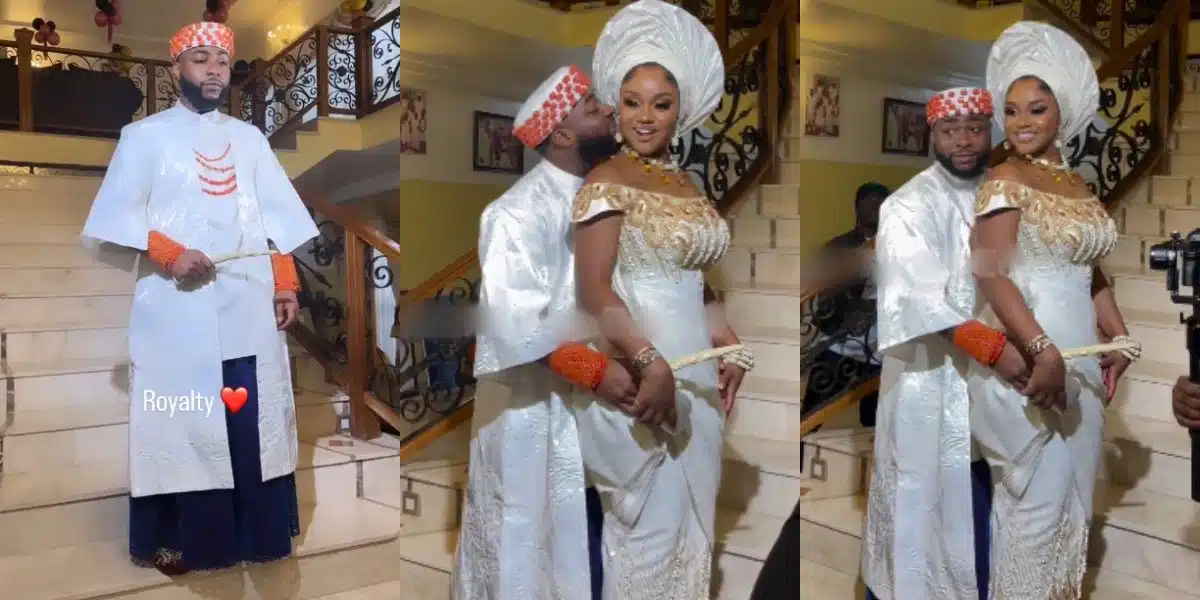 Davido pays tribute to late mother with stylish second outfit