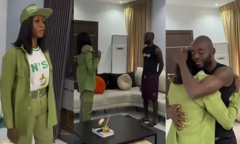 Corper pays emotional tribute, salutes brother who funded her education