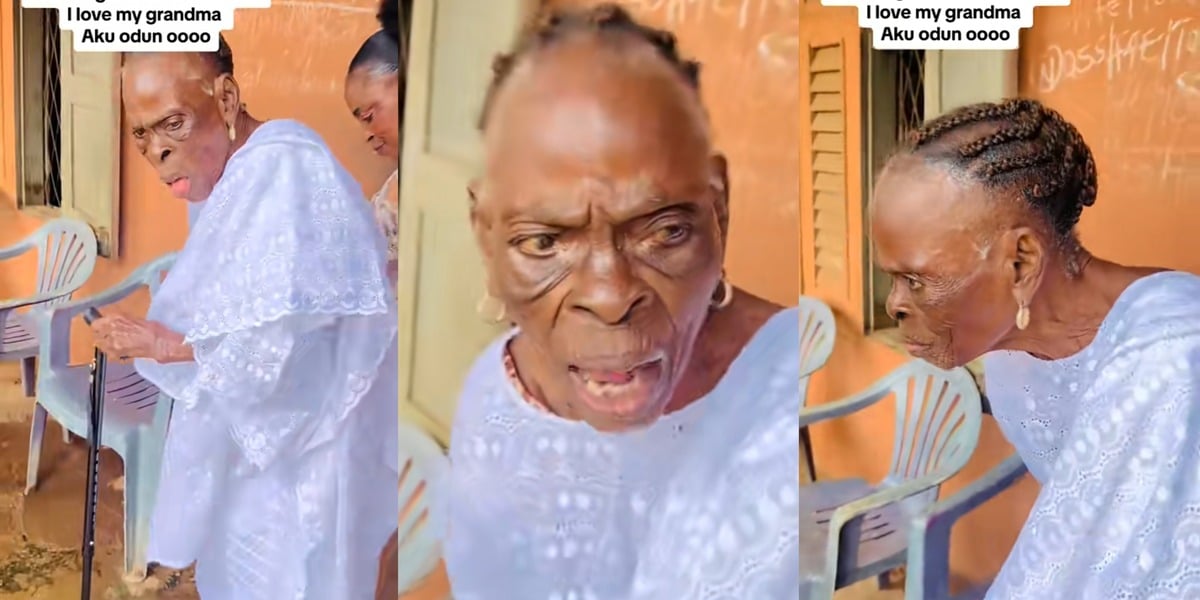 Nigerian lady flaunts her beautiful 165-year-old grandmother