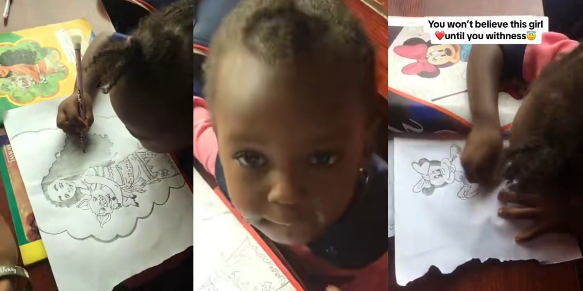 Little girl's perfect comic drawings capture hearts on social media