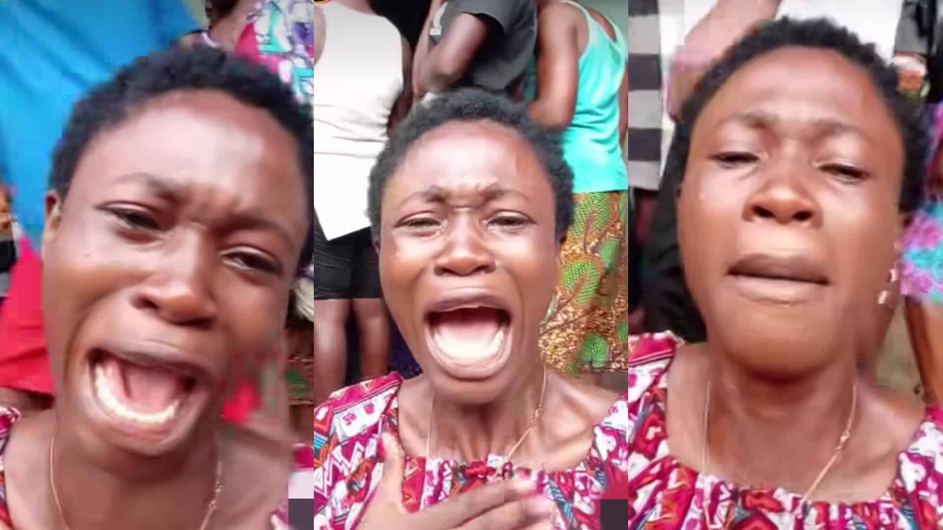 Young lady devastated as brother passes away, video stirs emotion