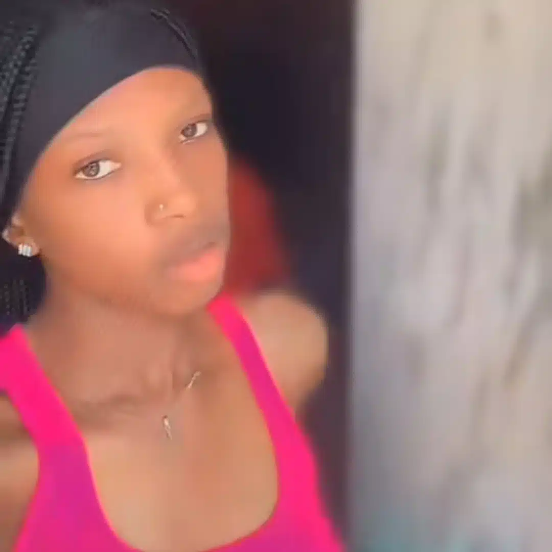 Lady discovers roommate sleeping upside down with legs on wall