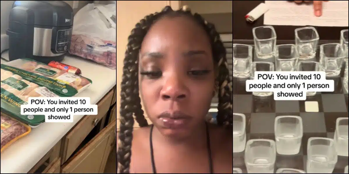 Lady heartbroken as only 1 person shows up to birthday party for late ...