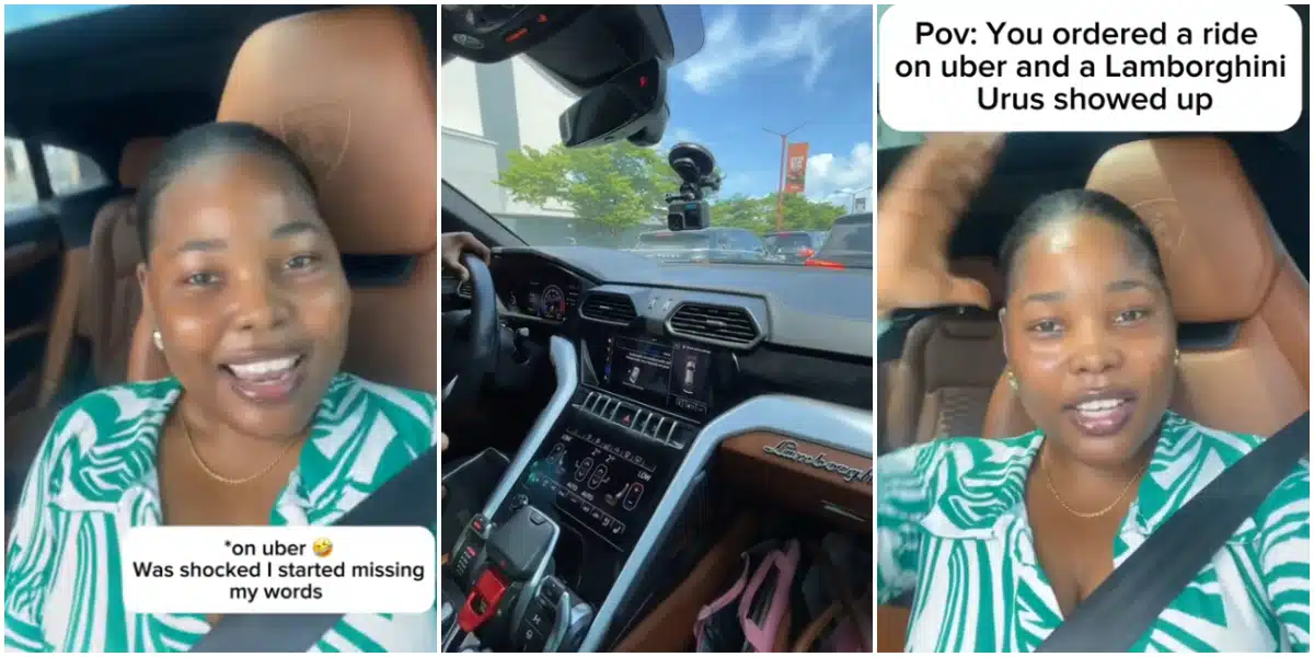 Lady in disbelief as Lamborghini Urus worth over N300m arrives to pick ...