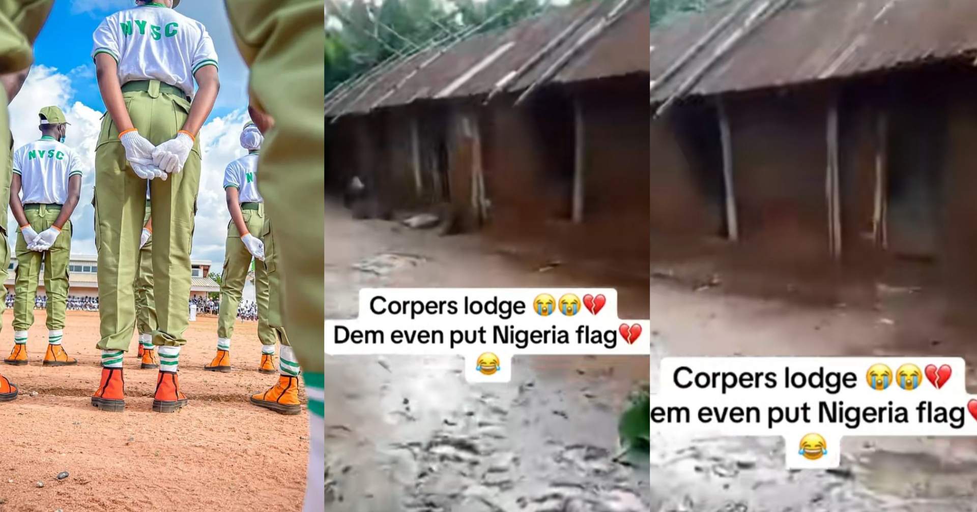 Female corper bursts into tears as she sees her PPA corpers' lodge