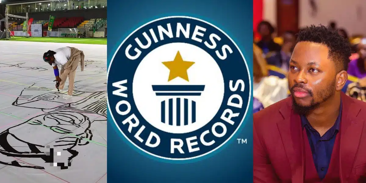 Nigerian artist attempts Guinness Record with 850sqm artwork