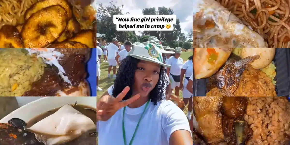 Lady boasts of 'fine girl privilege' at NYSC camp, flaunt free food