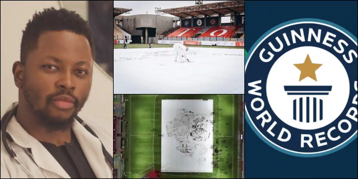 Doctor breaks Guinness World Record for largest drawing