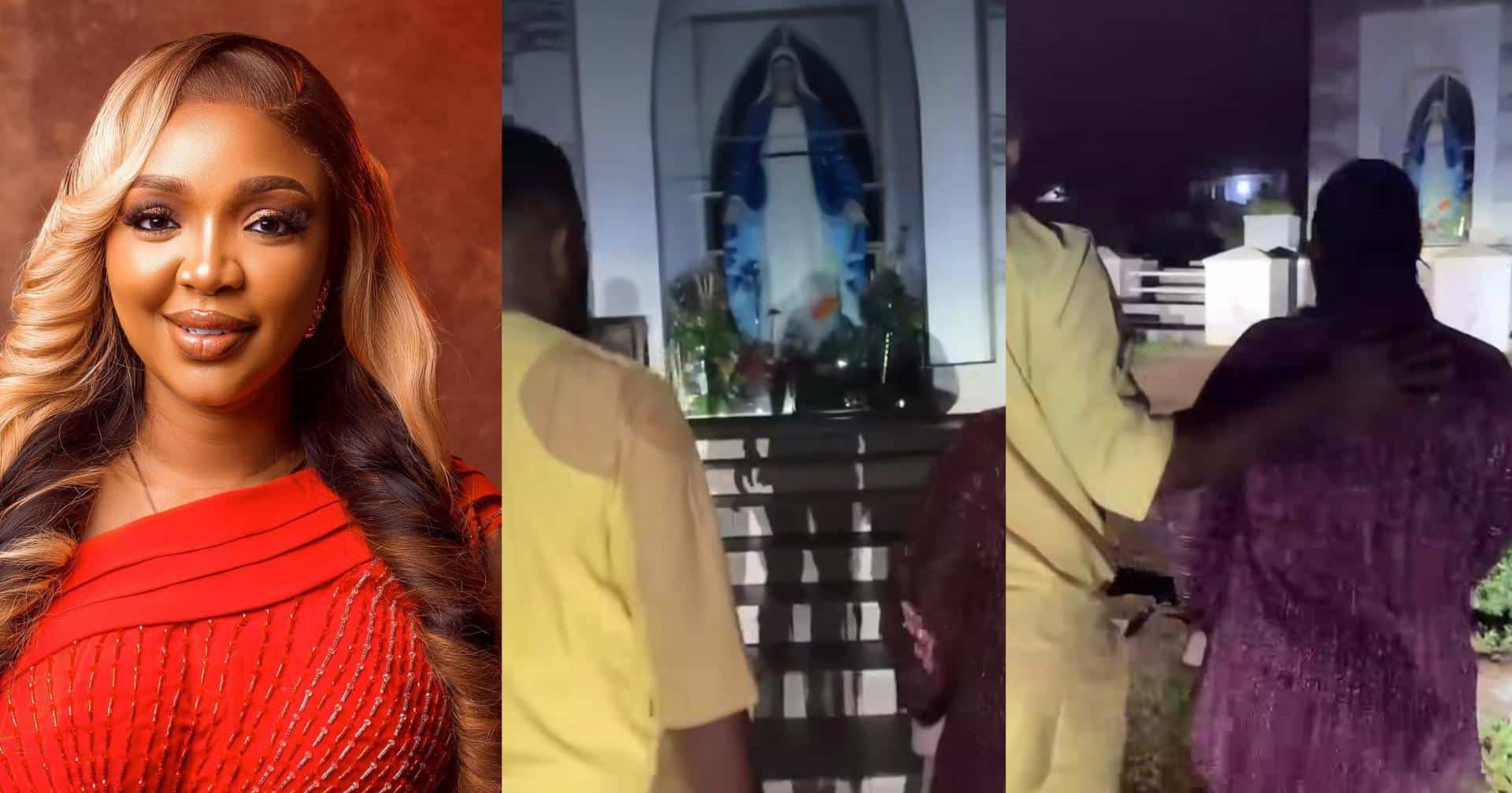 Netizens accuse Ekene Umenwa of idol worshipping for dedicating baby to ...