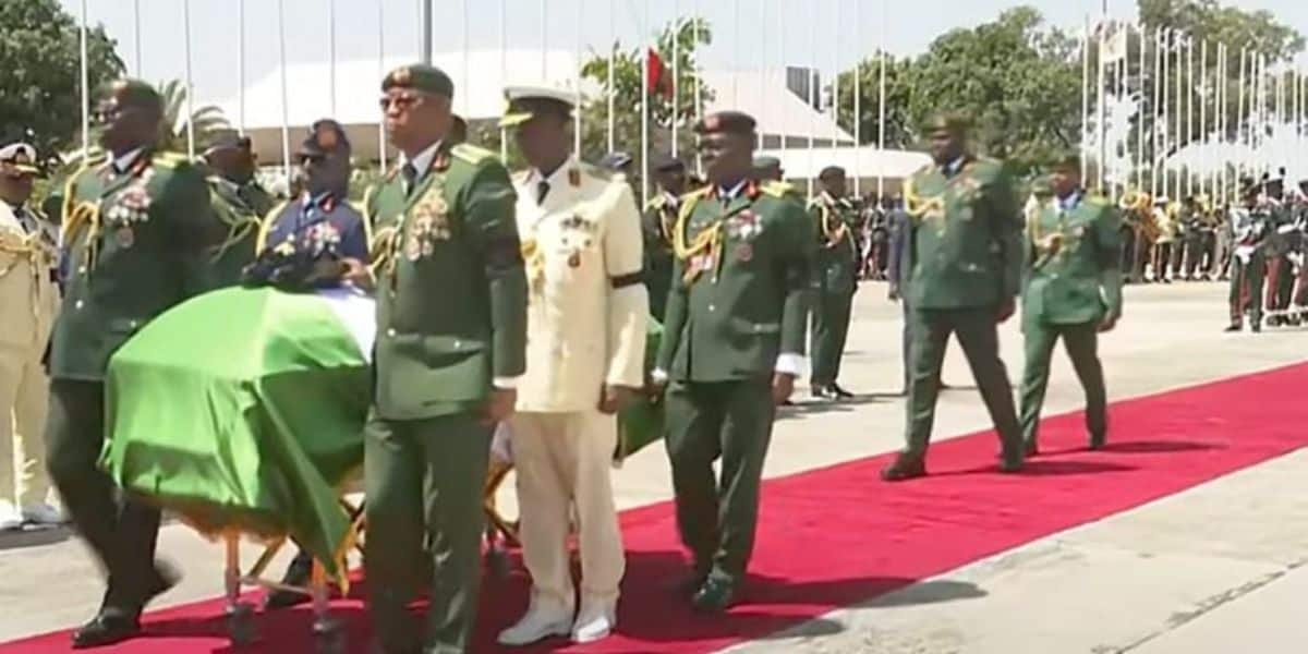 Body Of late chief of Army staff Lt. Gen. Lagbaja arrives Abuja