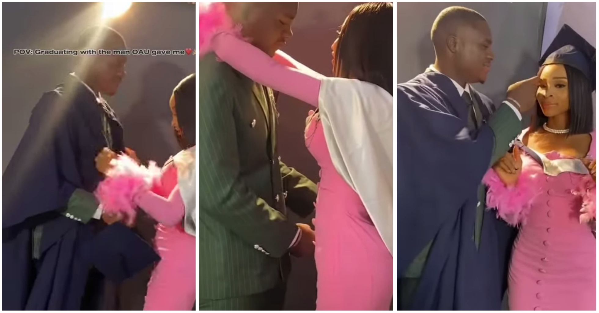 Loverbirds spark buzz with graduation photoshoot