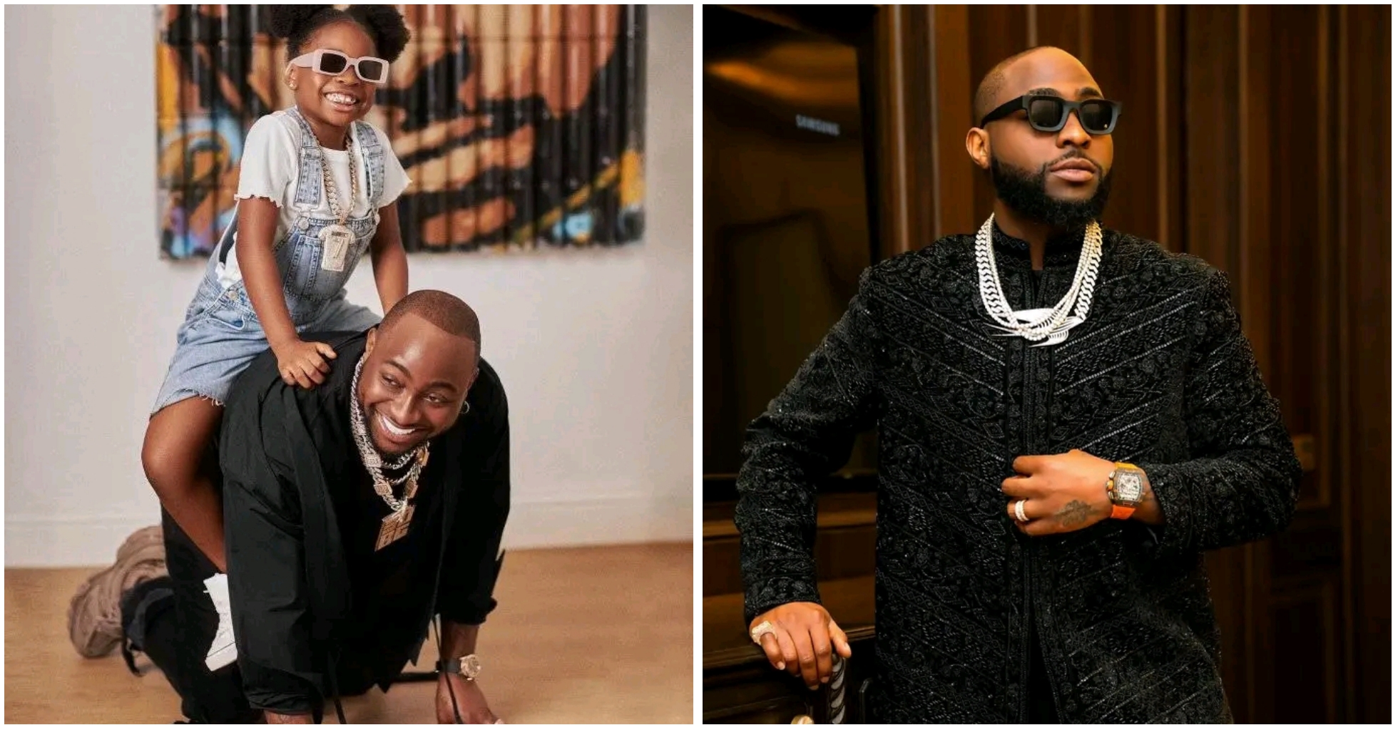 Davido reportedly on vacation with his children; Imade absent