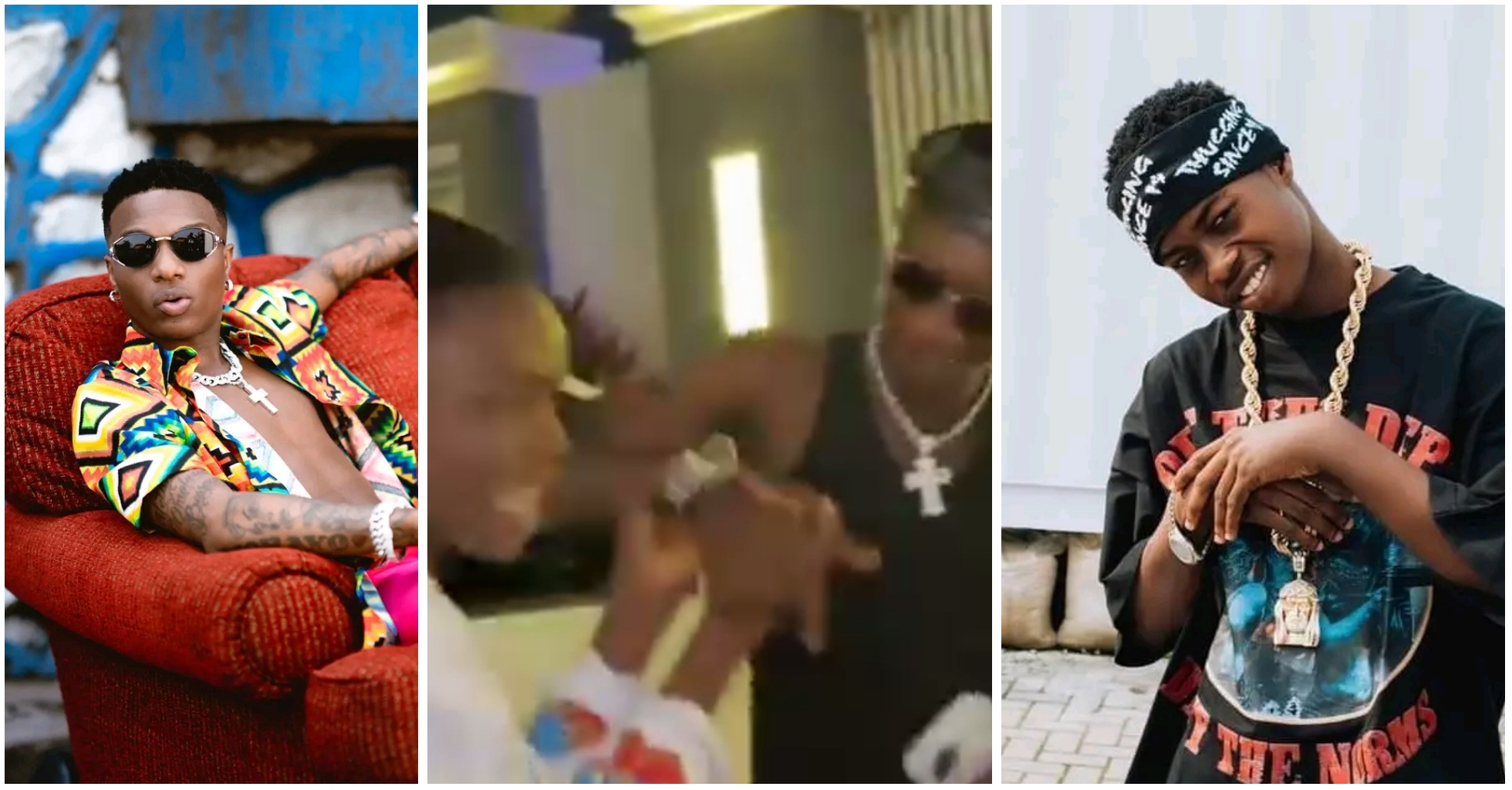 Moment Peller meets Wizkid, exchange pleasantries