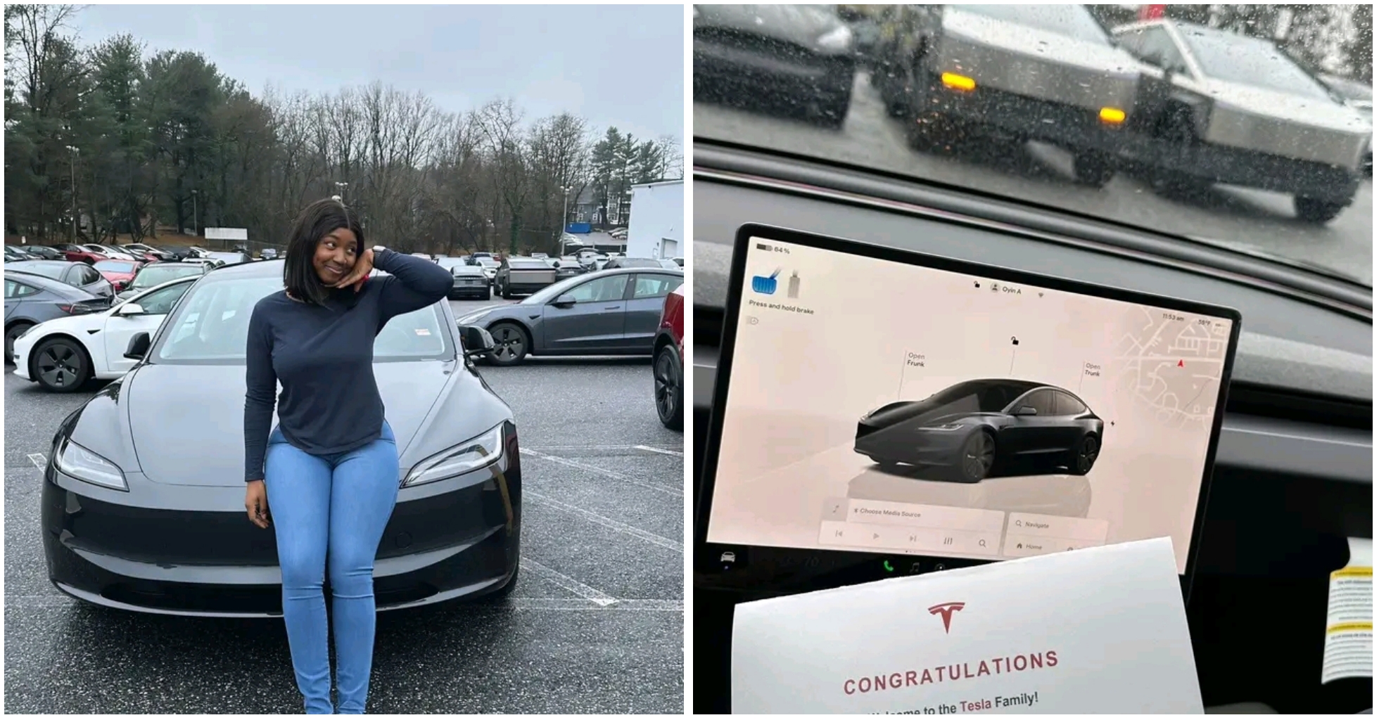 Lady overjoyed over 2025 Tesla acquisition, recounts struggles