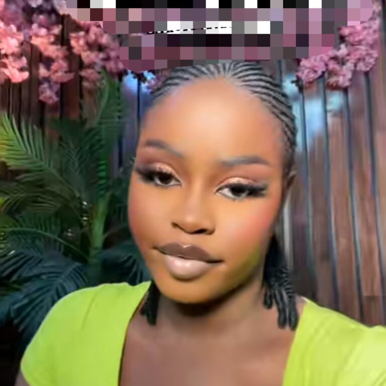 Lady flaunts package she received as a first-timer at a church