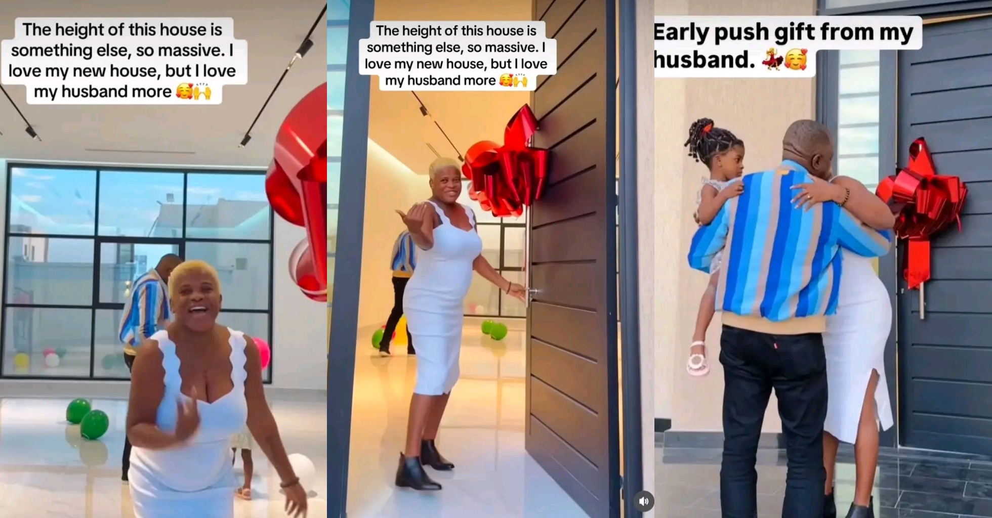 Angela Nwosu receives mansion from her husband as a push gift