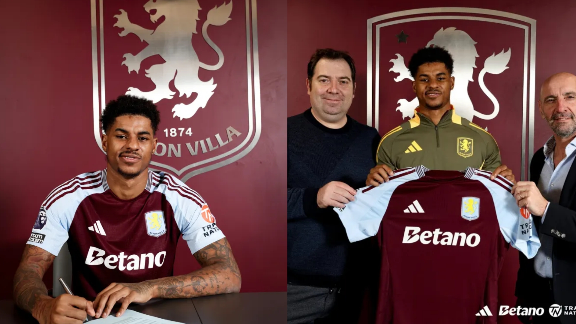 Official: Marcus Rashford joins Aston Villa on loan from Manchester United Official: Marcus Rashford joins Aston Villa on loan from Manchester United