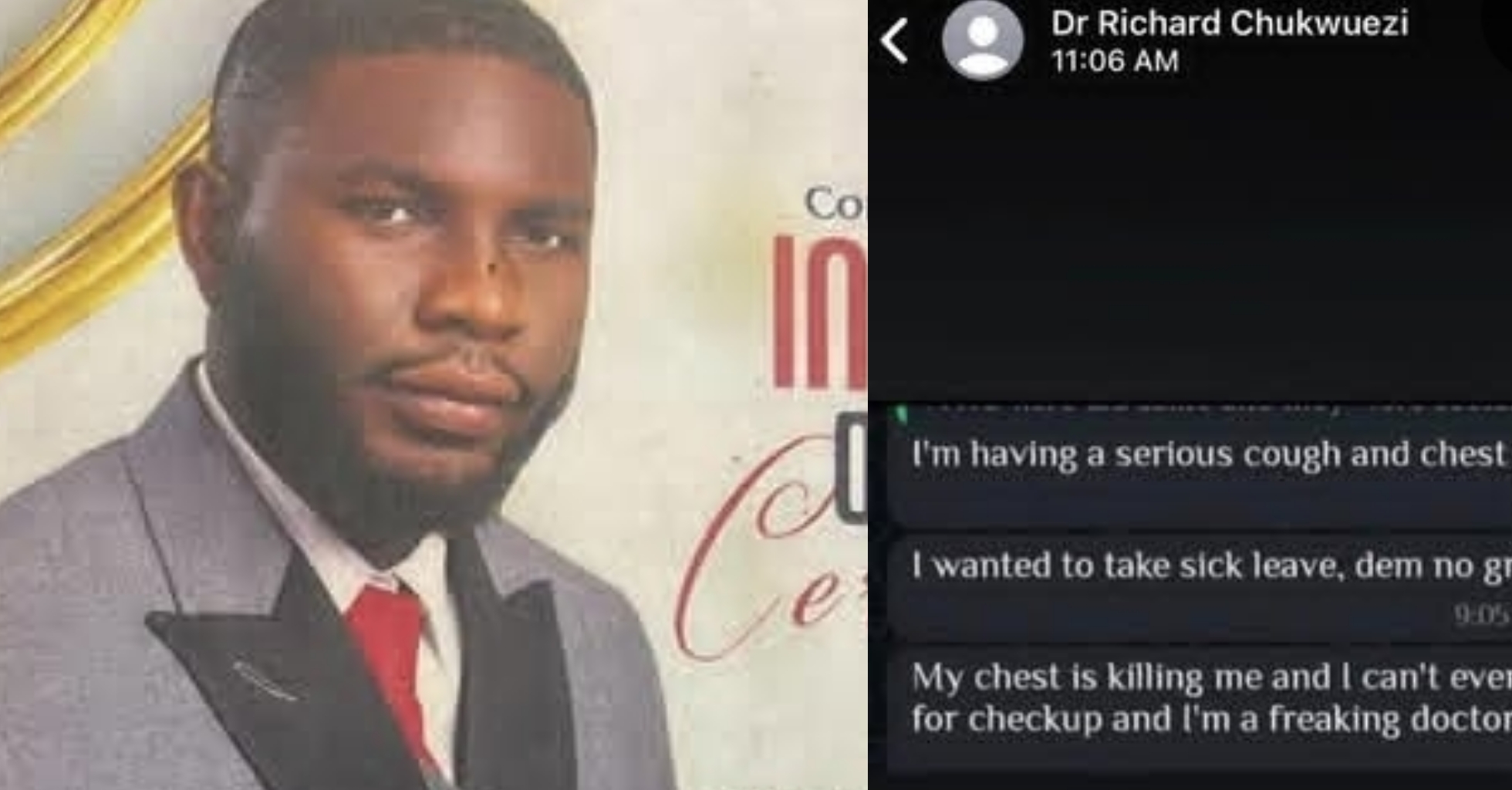 Doctor passes away after allegedly denied sick leave