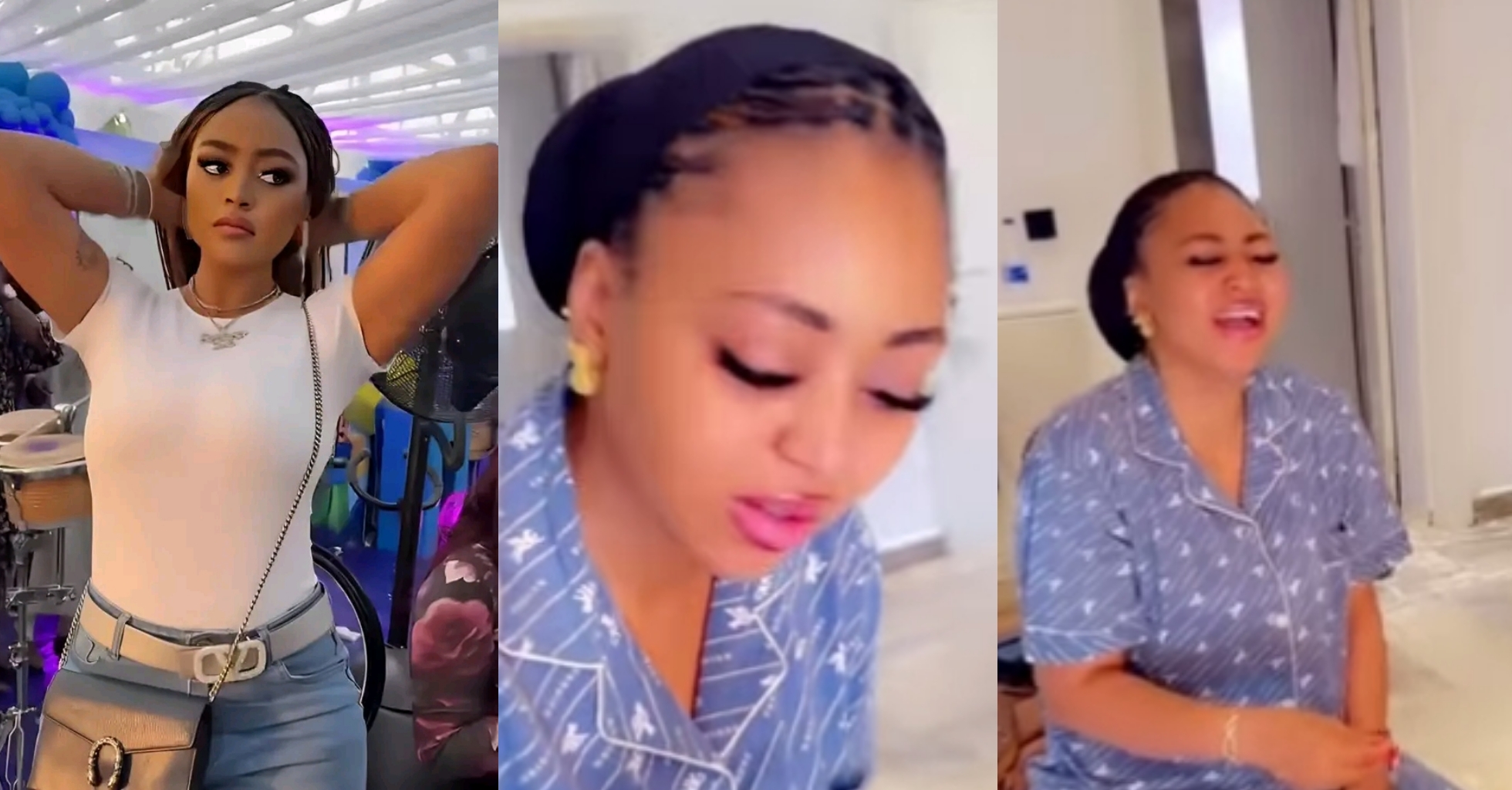 Regina Daniels devours wraps of fufu amid marriage controversy