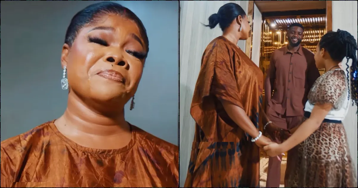 "My husband is here for us" — Ruby Ojiakor introduces daughter to stepfather