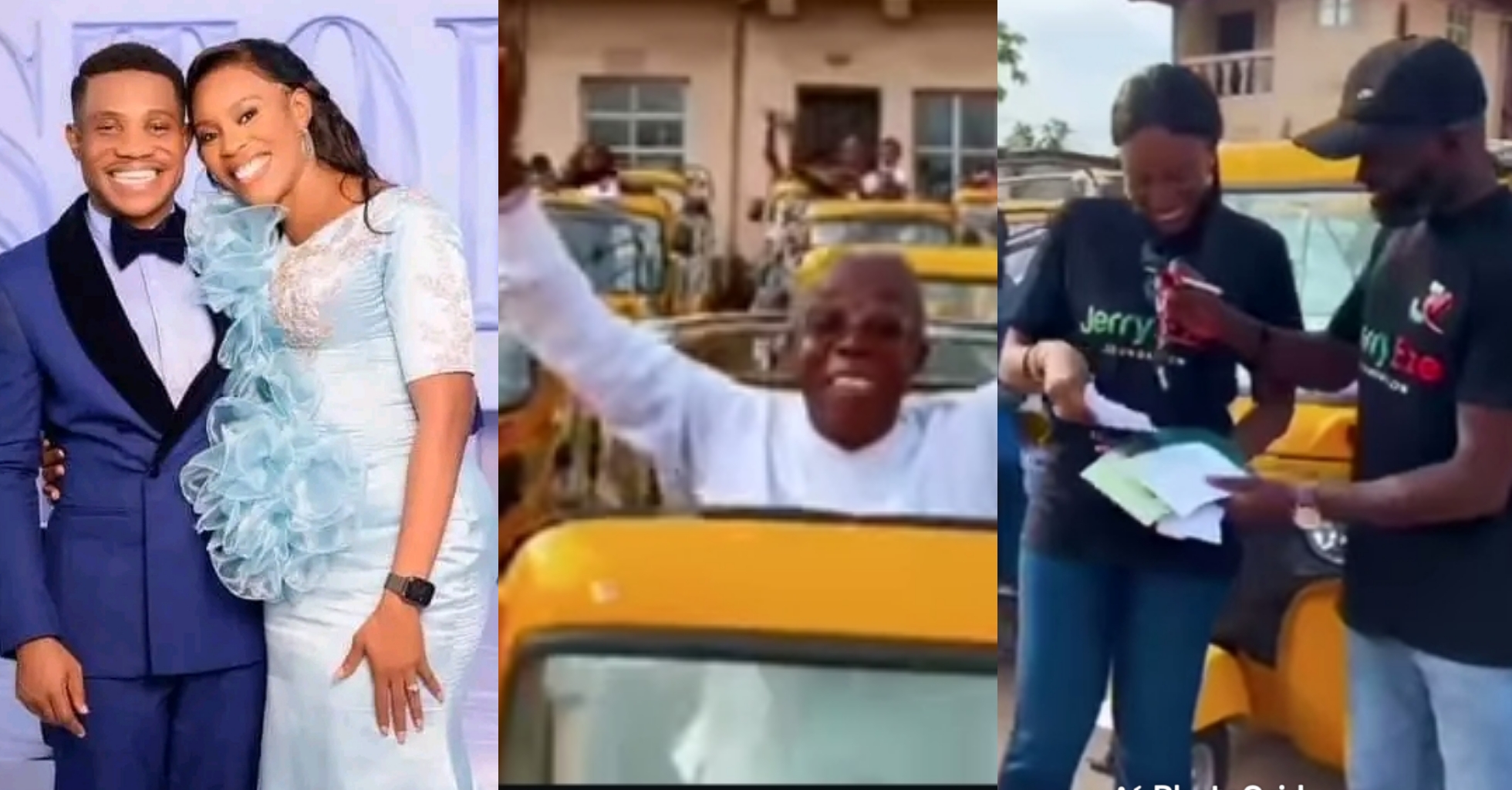 Jerry Eze, wife donate multi-million Naira items to mark wedding ...