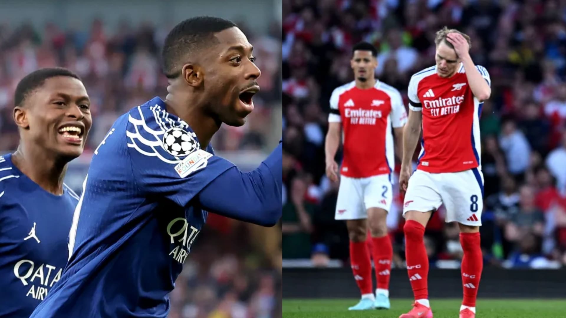 Champions League: Arsenal falter as PSG edge first-leg 1-0